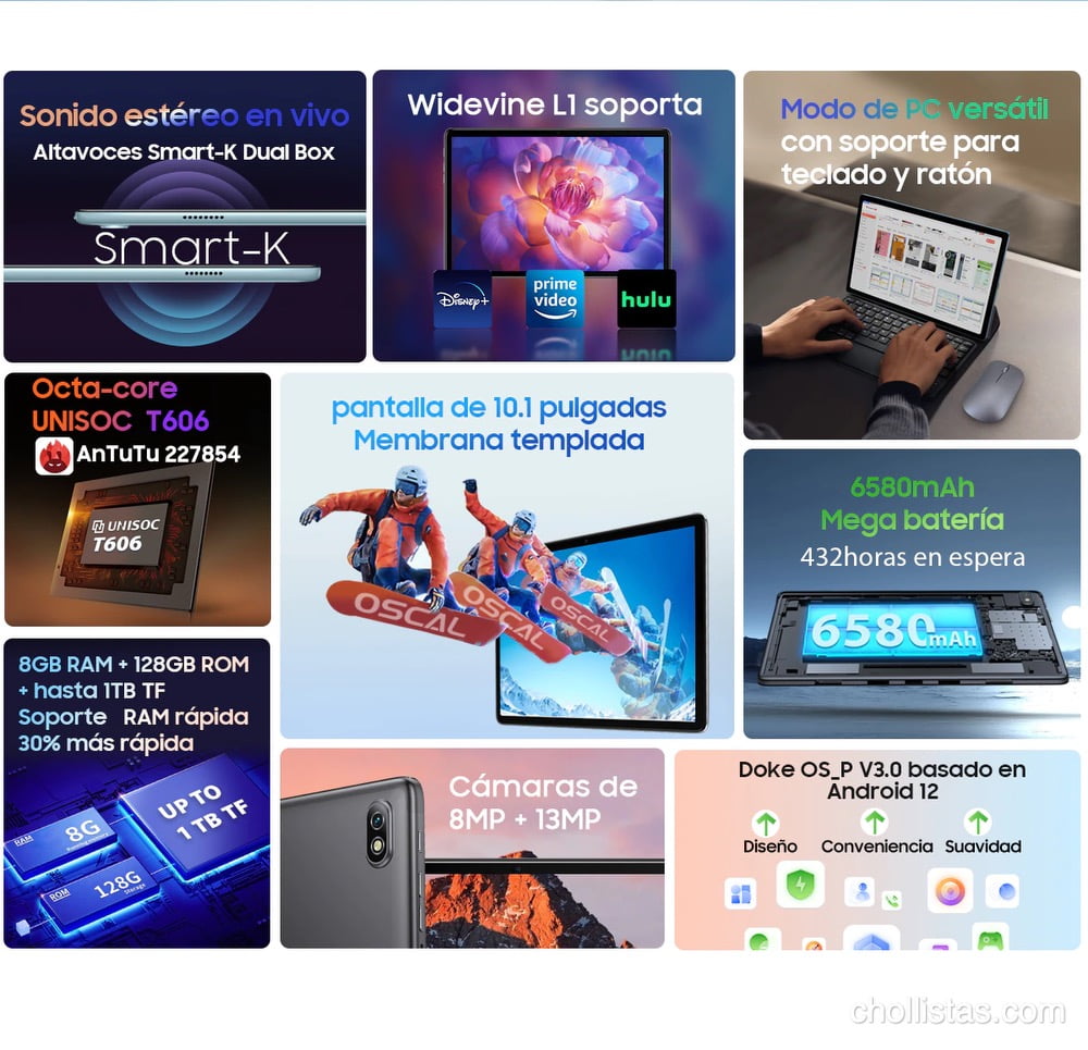 OSCAL Pad 10, la reina de las tablet lowcost, por solo 129 euros en ...